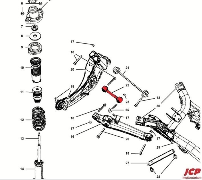 REAR TOE LINK FOR JEEP COMPASS & PATRIOT 07-17 / DODGE CALIBER 07-12 | eBay