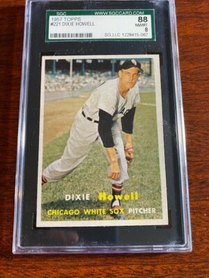 1957 Topps #221 Dixie Howell. SGC 88 NRMT/MINT | eBay