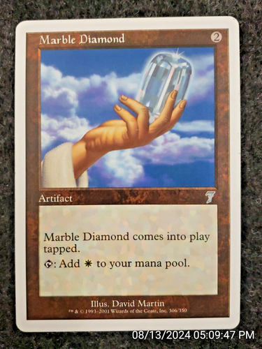 Marble Diamond 7th Ed NEVER PLAYED Artifact Uncommon MAGIC MTG CARD ...