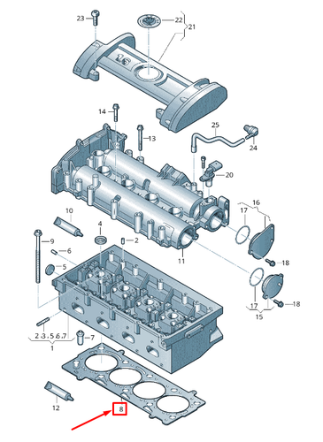 Joint de culasse de moteur SKODA RAPID NH 03C103383D NEUF ORIGINE | eBay