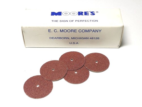 Moore's Sanding Discs Adalox 3/4" Pinhole w Mandrel USA Sand Paper ...