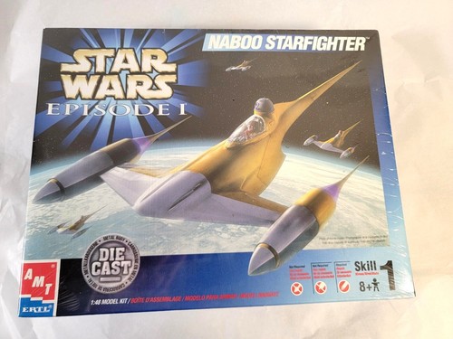 AMT ERTL Star Wars Episode 1 Naboo Starfighter Diecast 1:48 Model Kit ...