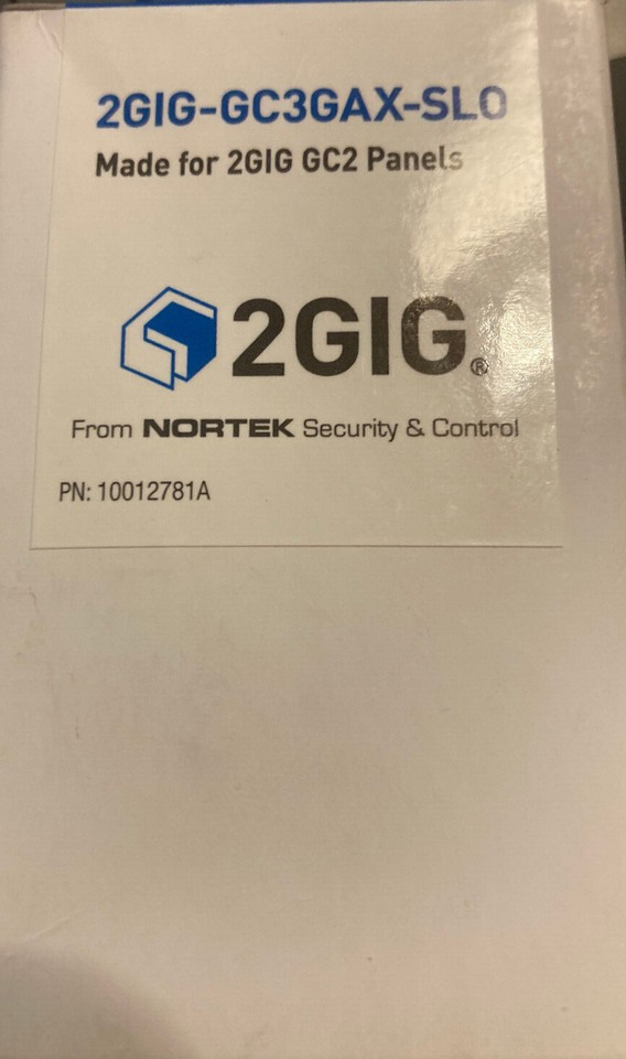 2gig-GC3GAX-SLO for 2GIG GC2 Panels Specs:3G (GSM) cell AT&T Network w ...
