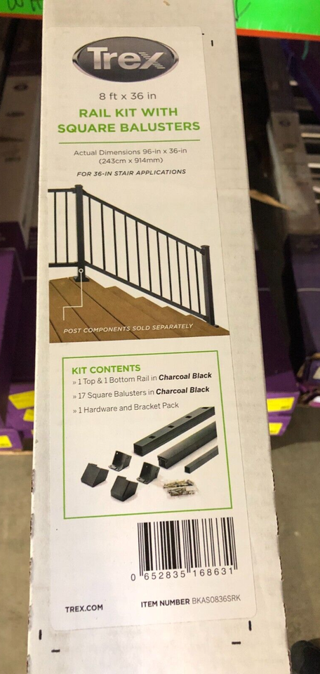 Trex Signature 8-ft x 1.75-in x 36-in Deck Stair Rail | eBay