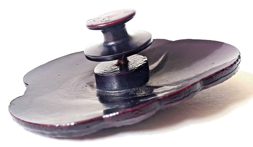 Celluloid Button Trim Art Deco Woman Unusual Fastener/Fur Coat XL ...