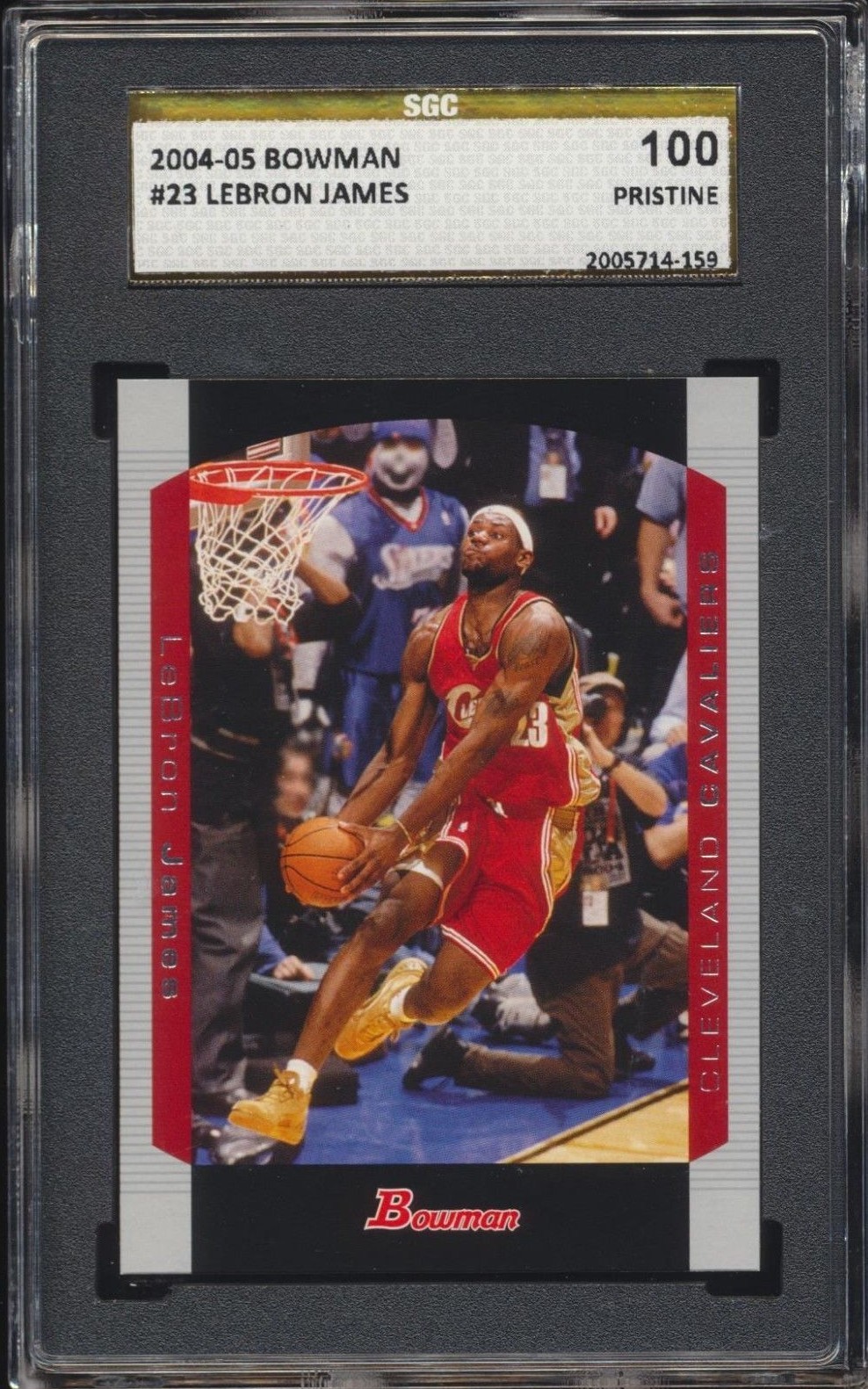 2004 Bowman Prospects Lebron James #23 - - - SGC 100 PRISTINE ...