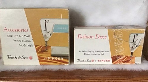 SINGER Touch & Sew Attachments & 20 Discs Zig-Zag 603 & 600 #161819 ...