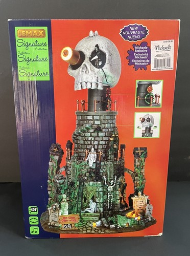 Lemax Spooky Town “Retired” Mt Gloom Observatory 2014 “Works” | eBay