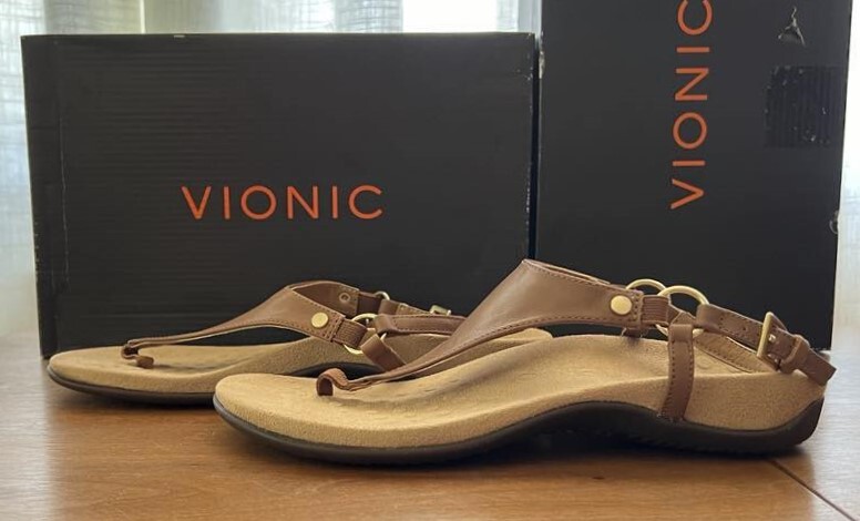Authentic VIONIC Rest Kirra Leather Sling Back Women's Sandal #TVW5126 ...