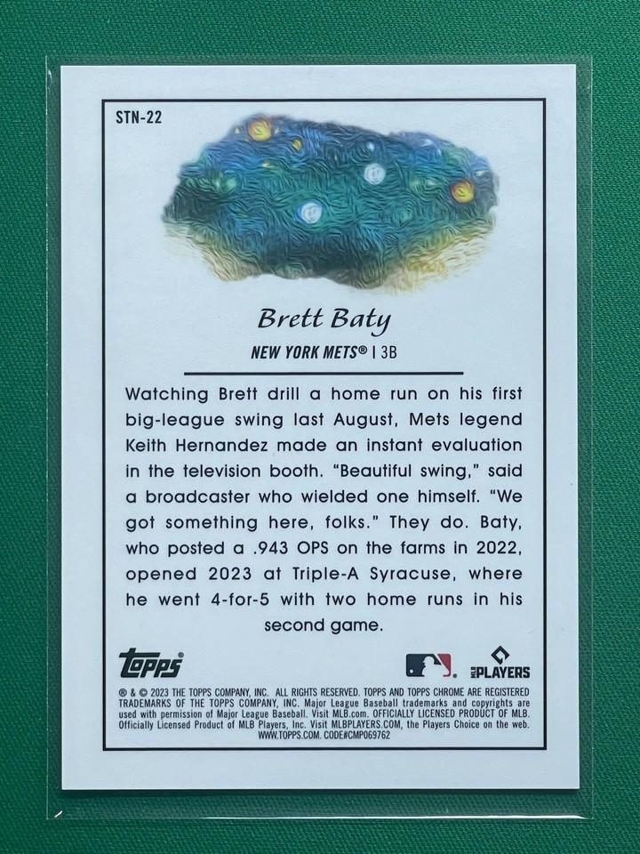 2023 Topps Galaxy #STN-22 Brett Baty | eBay