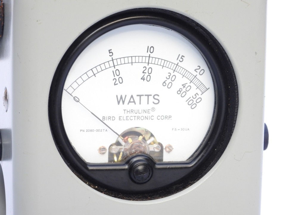 VGC BIRD ELECTRONICS THRULINE MODEL 43 RF DIRECTIONAL WATTMETER ...