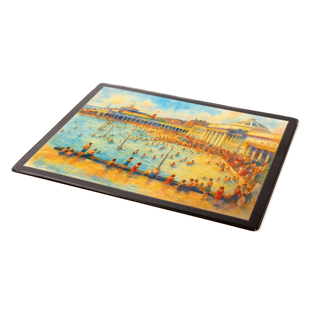 MOUSE MAT - Open Air Swimming Pool, Sth Shore Blackpool - Vintage Art ...