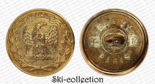 Button Mines - Engineers Of Mines (1862-1870) . Napoleon III ° . France ...