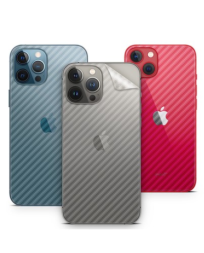 iPhone 13, 12 /Mini/Pro/Max Carbon Fiber Skin Back Protector Sticker ...