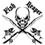 Fish Reaper Skull Fishing Decal Car Tumbler Boat Laptop Stickers 22 ...