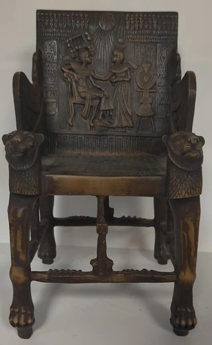 Unique Hand-Crafted Egyptian Throne Chair The high-quality decoration ...