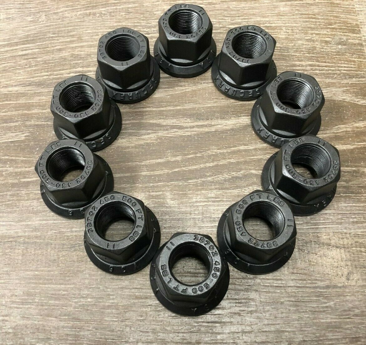 10 Securex Style 2 Piece Wheel Nut Semi Tractor Trailer 33mm Hex M22x1 ...