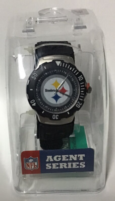 NFL Pittsburgh Steelers Agent Series Watch Black Plastic Case And ...