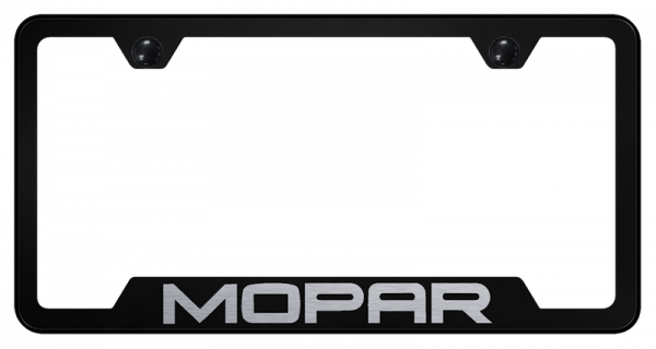 Mopar Laser Etched Logo Notched License Plate Frame Official Licensed ...