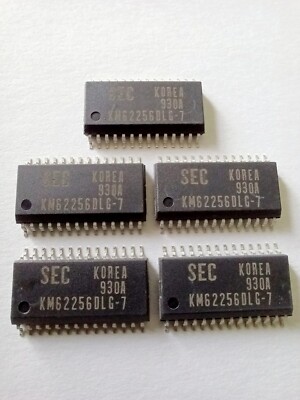 Lot of 5* SAMSUNG KM62256DLG-7 CMOS STATIC RAM KM62256 SMD SRAM NOS ...