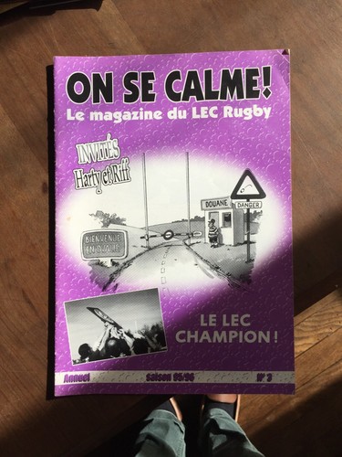 REVUE ON SE CALME 3 magazine du lec limoges 1995 harty riff rugby | eBay