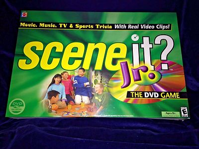 New 2004 Mattel Scene It Jr. Trivia DVD Game Music Movie TV Sports | eBay