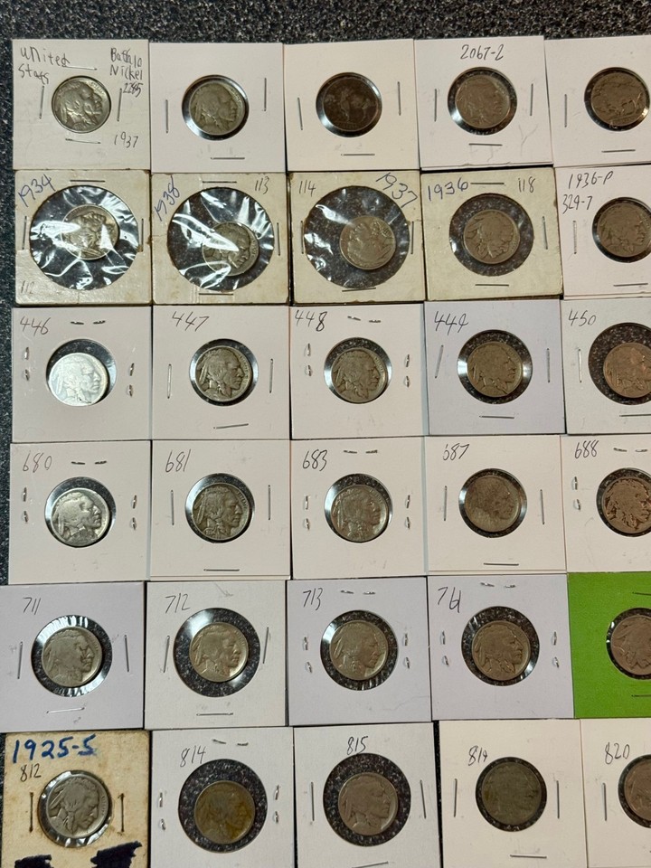 127 Piece USA Buffalo Nickel 5 Cent Coin Collection 1913-1938 #29 | eBay