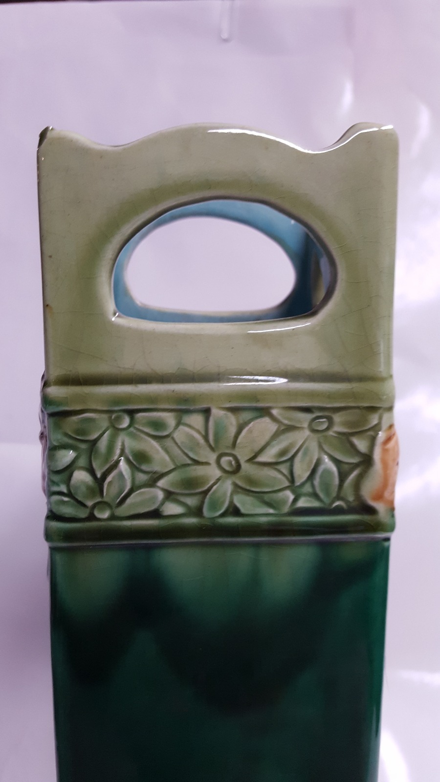 Gerbing and Stephan Art Nouveu Jungenstil/ Majolica Vase, Austrian ...