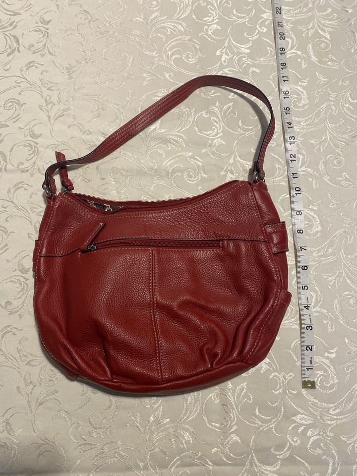 Gently used Tignanello Genuine Leather Red Handbag | eBay