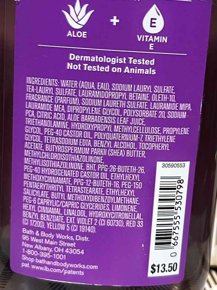 Bath and & Body Works Shower Gel Wash 10 oz DARK KISS Halloween Spooky ...