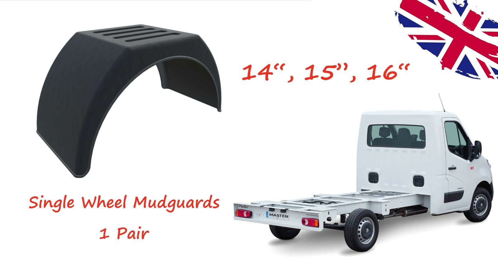 Single Wheel Mudguards 15" 16" Recovery Truck Luton Van Sprinter ...
