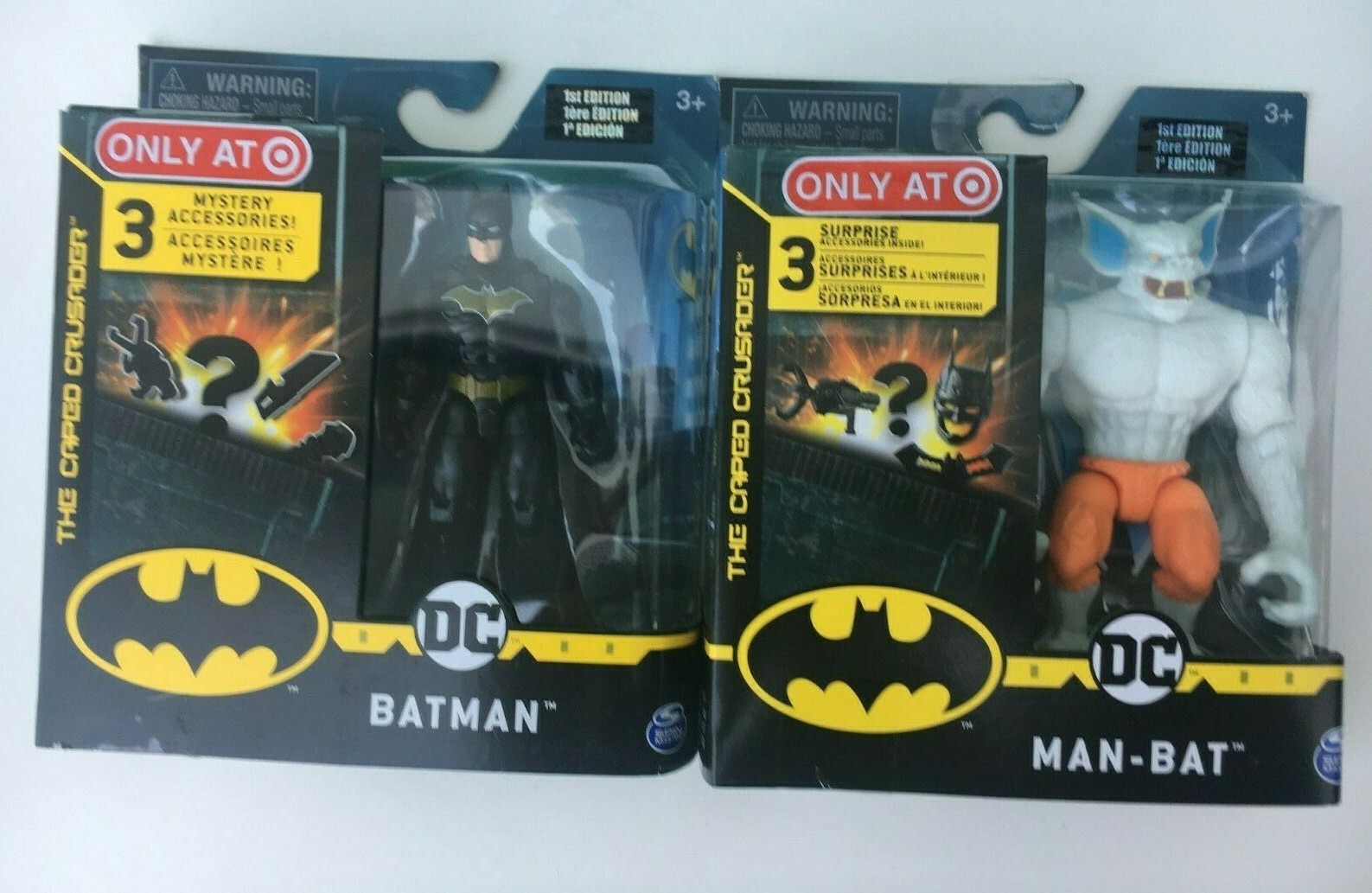 Spin Master 4" BATMAN & MAN-BAT Target Exclusive (2) Figure LOT MIP | eBay