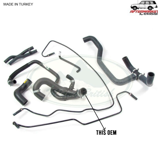 LAND ROVER COOLANT HOSE KIT FOR DISCOVERY 2 99-04 ROV0073 PEH000080 AFT ...