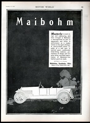 1920 Maibohm Auto Since 1888 Deluxe Piston Clark-Turner Los Angeles ...
