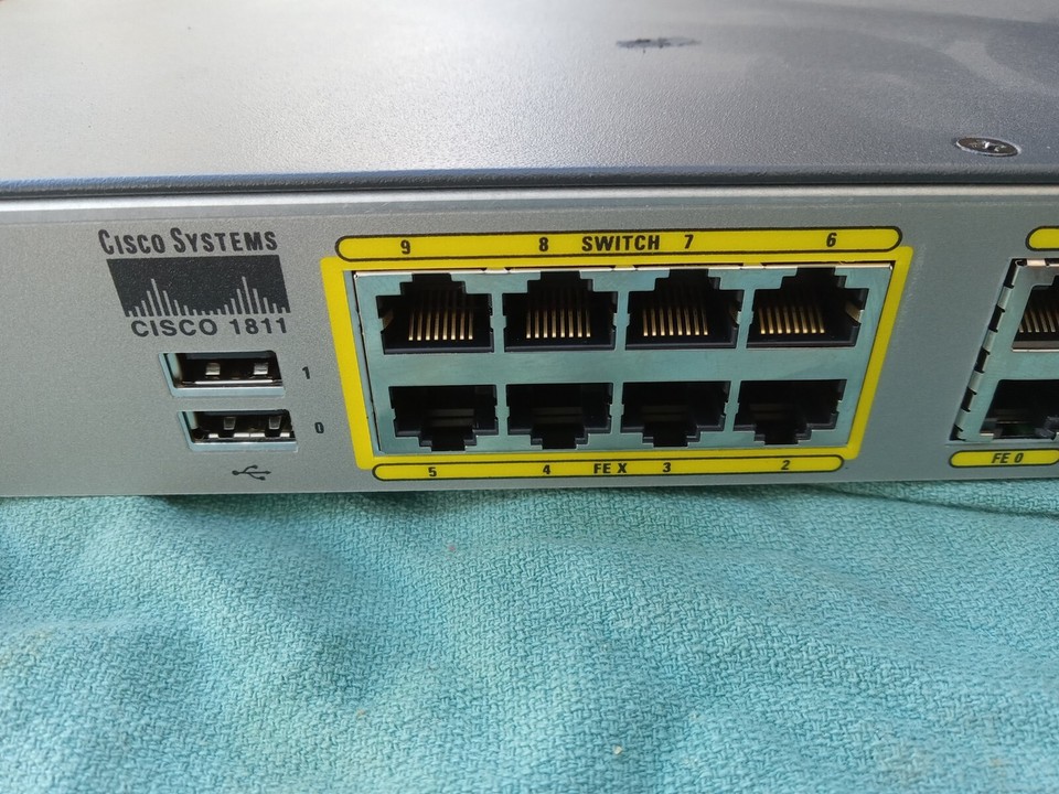 CISCO 1811 Integrated Services Routers 1800 Series. No box or manual ...