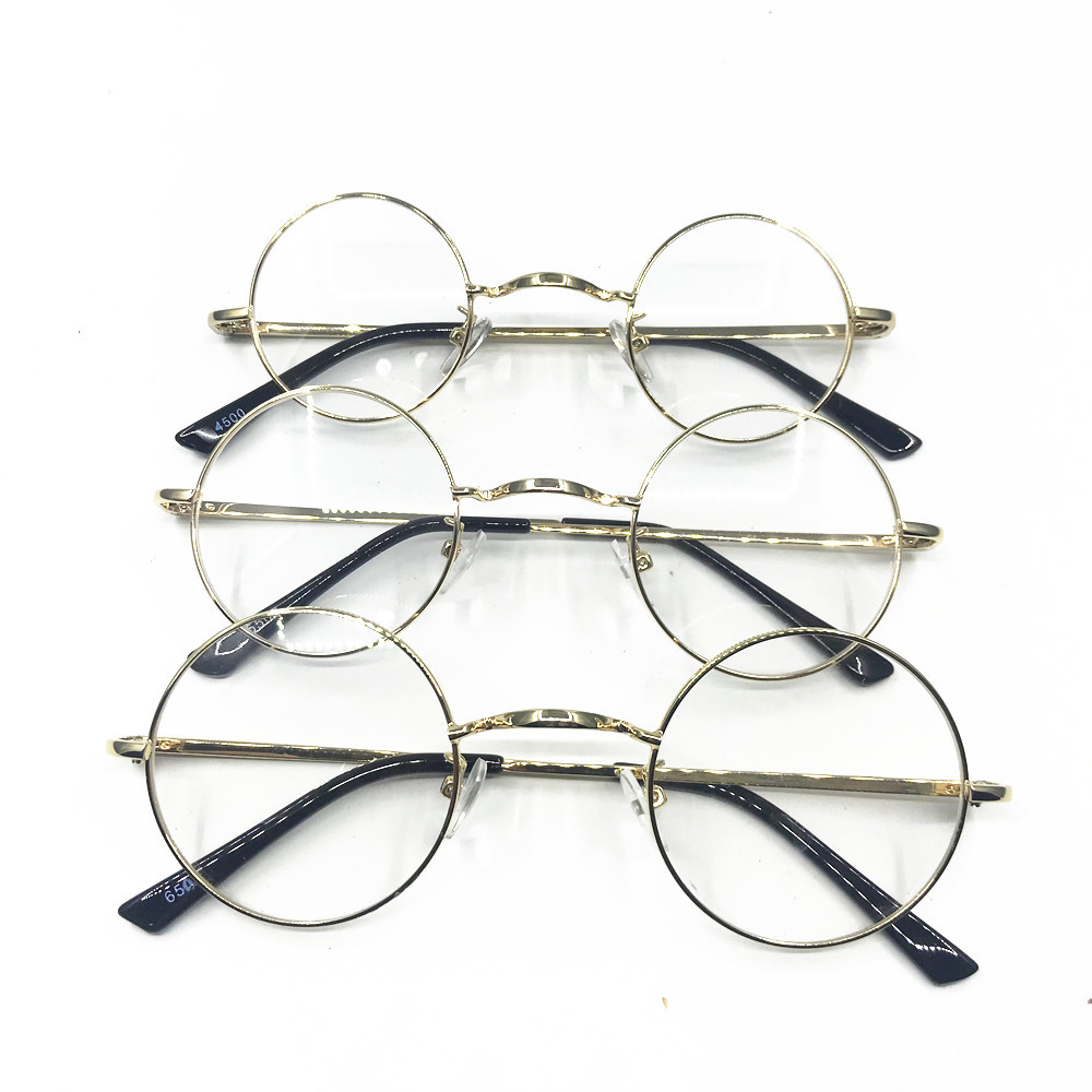 Vintage Small Round Spring Hinges Eyeglass Frames Full Rim Rx able ...