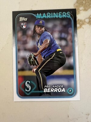 Prelander Berroa Seattle Mariners 2024 Topps Series 1 Rookie Card RC ...