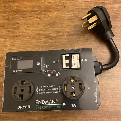 NEMA 14-30 Dryer outlet splitter for EV Charging Tesla charger auto ...