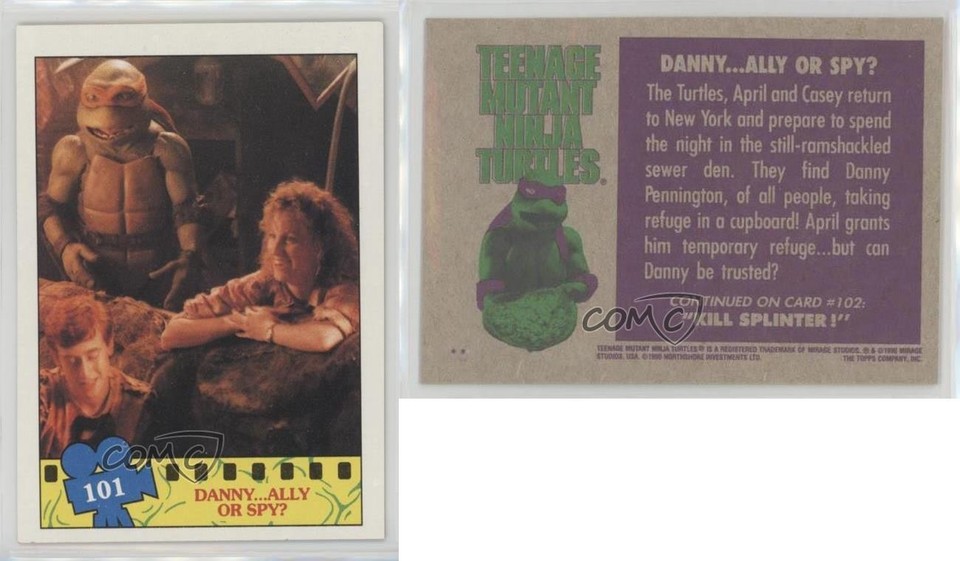 1990 Topps Teenage Mutant Ninja Turtles Movie Danny…Ally or Spy? #101 ...