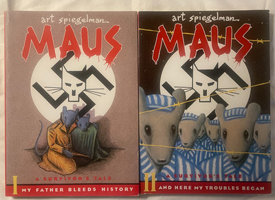 Maus I & II Art Spiegelman Holocaust Graphic Novel Trade Paperback Set ...