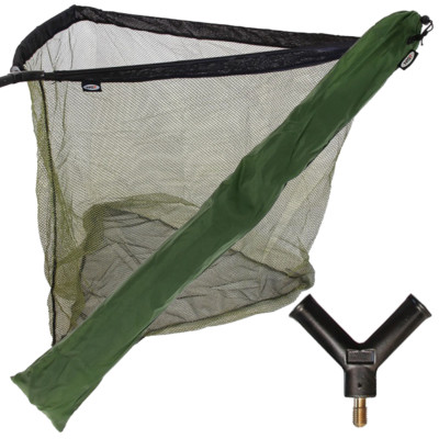 Fishing Landing Net 36" Large Soft Mesh Metal Spreader Carp Coarse ...