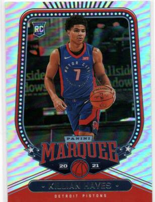 2020-21 Panini Chronicles Marquee #253 Killian Hayes DETROIT PISTONS RC ...
