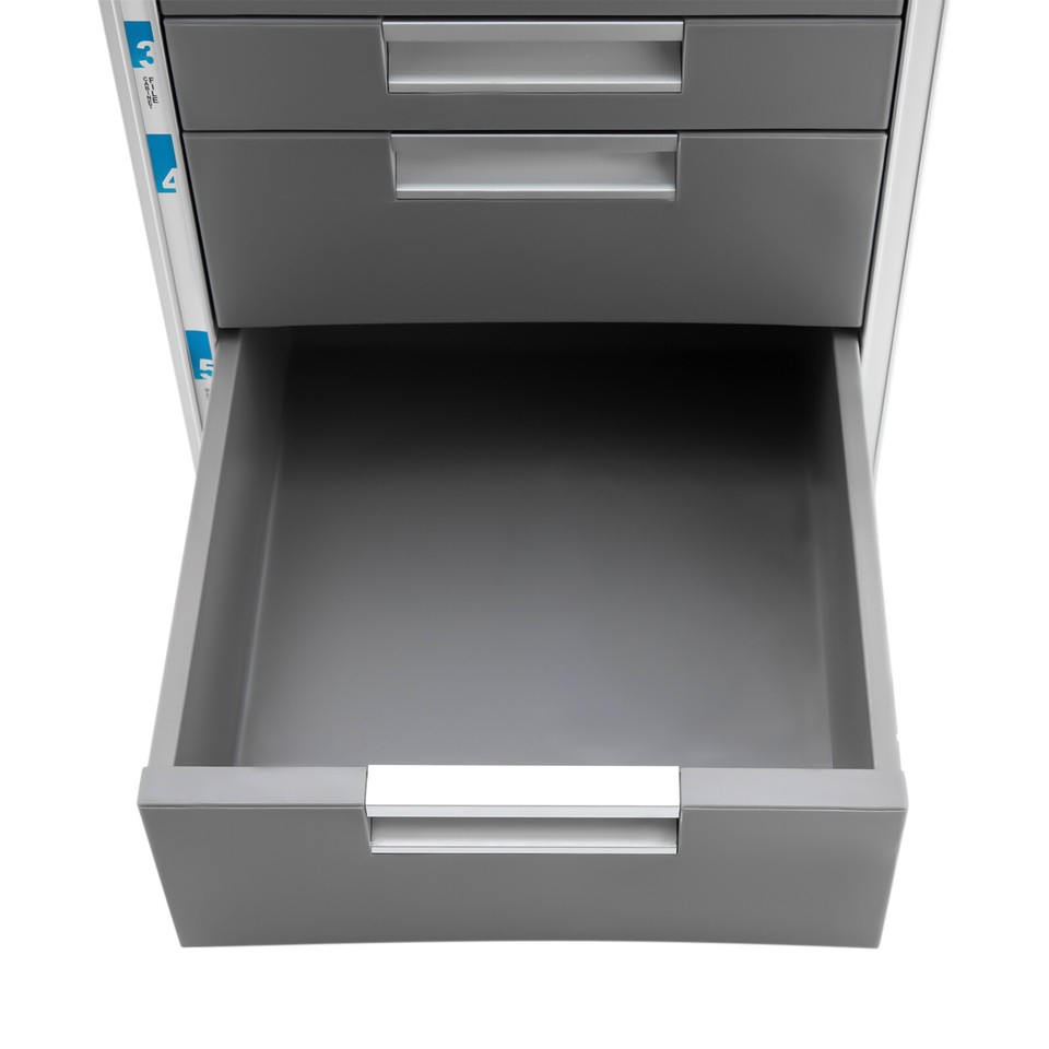 4/5/7 Drawer Desktop File Cabinet Storage Filing Cabinet w/ Label Lock ...