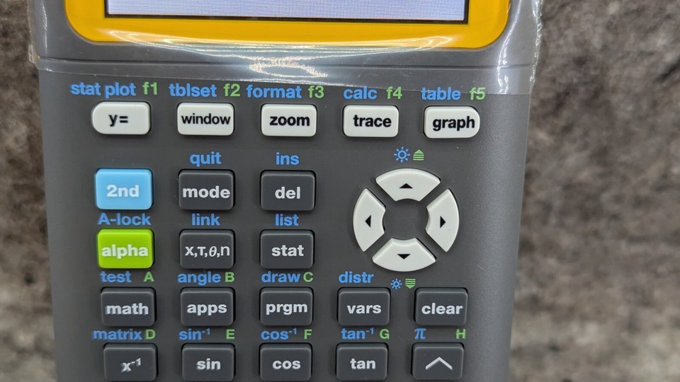 Texas Instruments TI-84 PLUS CE Graphing Calculator - Grey & Yellow ...