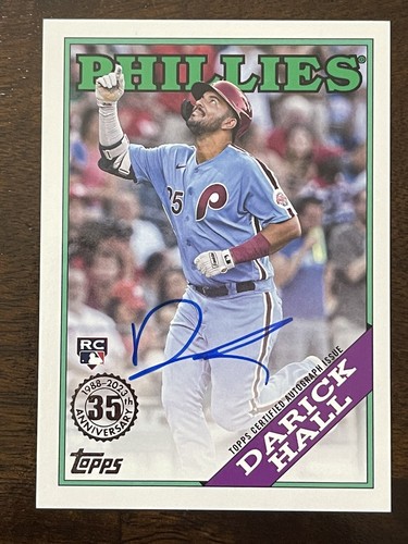 2023 Topps Series 1 Darick Hall 1988 Auto | eBay