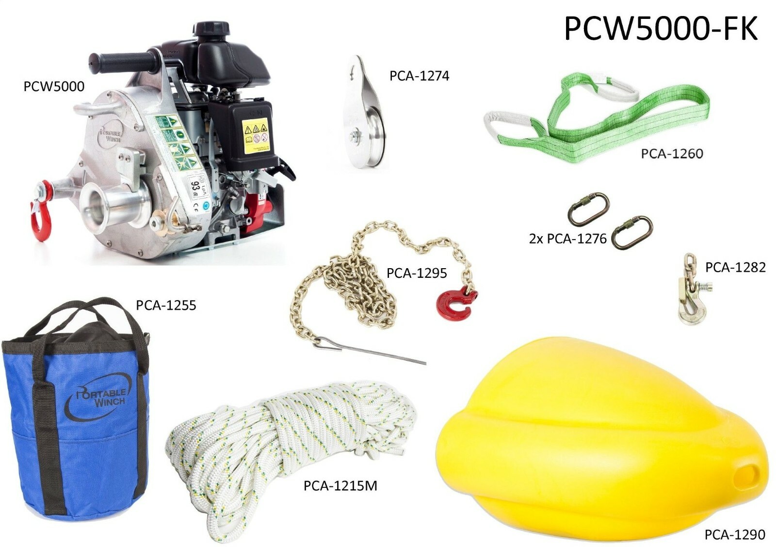 Portable Capstan Winch Forestry Kit Model# Pcw5000-fk for sale online ...