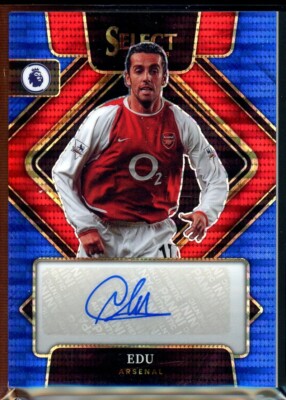 2022-23 Panini Select Soccer EPL Blue Pulsar Prizm Autograph EDU ...