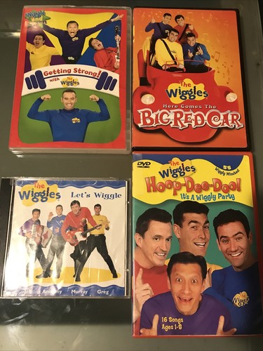 The Wiggles Cd Dvd Lot- Let’s Wiggle, Big Red Car, Getting Strong ...