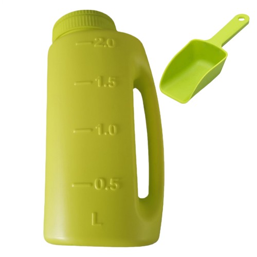 Snow Salt Spreader Snow Melt Spreader 2L with Scoop Ice Melt Shaker ...