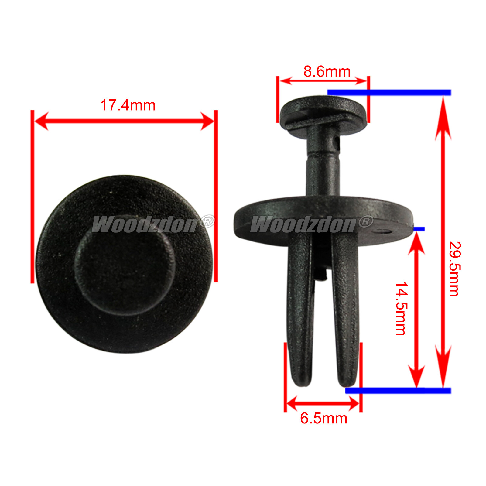 30x Front Bumper Fascia Plastic Retainer Clip Push Rivet For Jeep Grand ...